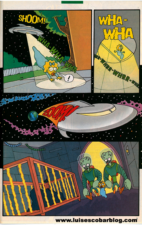 The process of making a SIMPSONS comic page